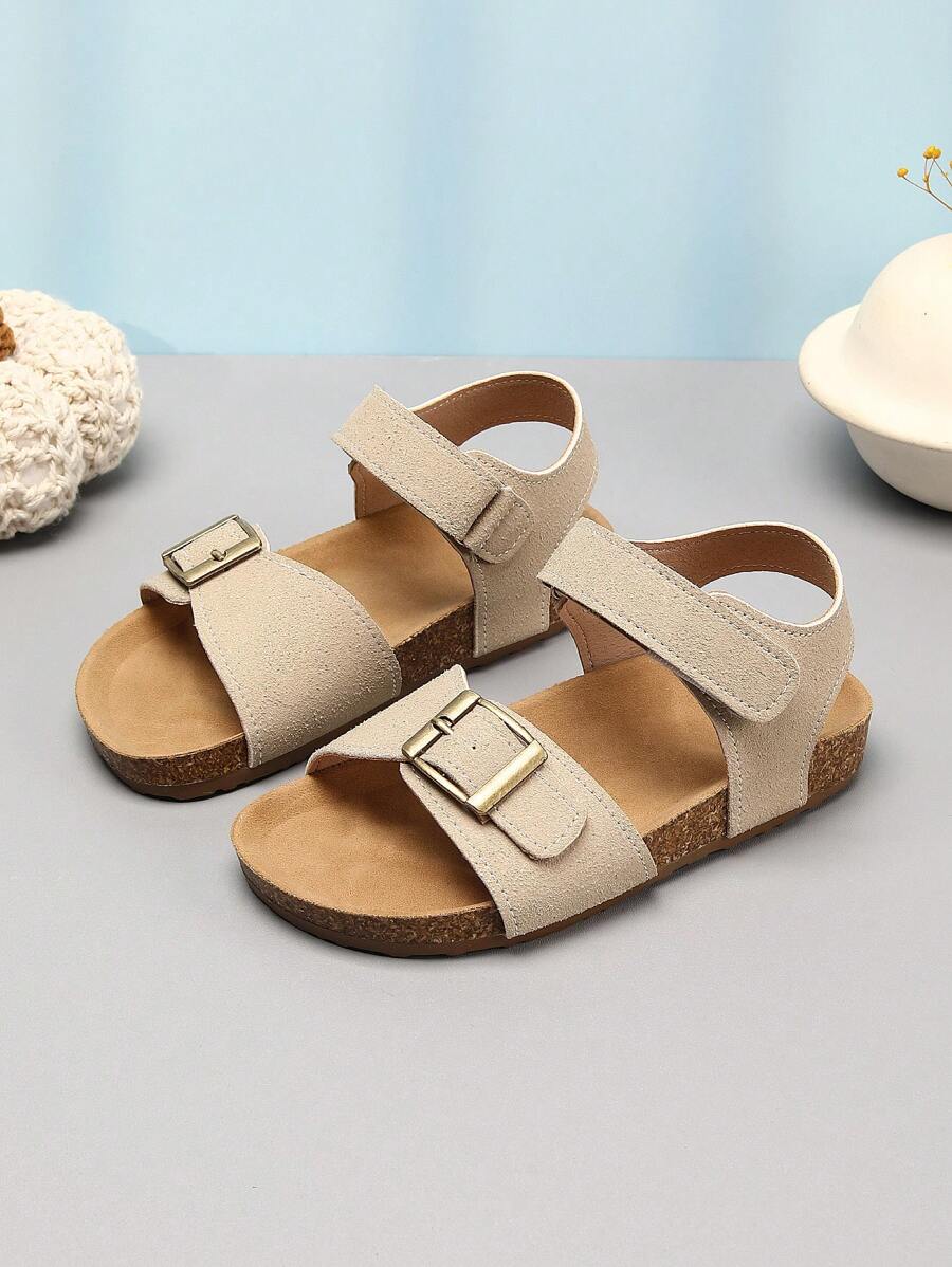 2025 Summer Versatile Kids Roman Sandals, PU Backstrap Design, Soft ...