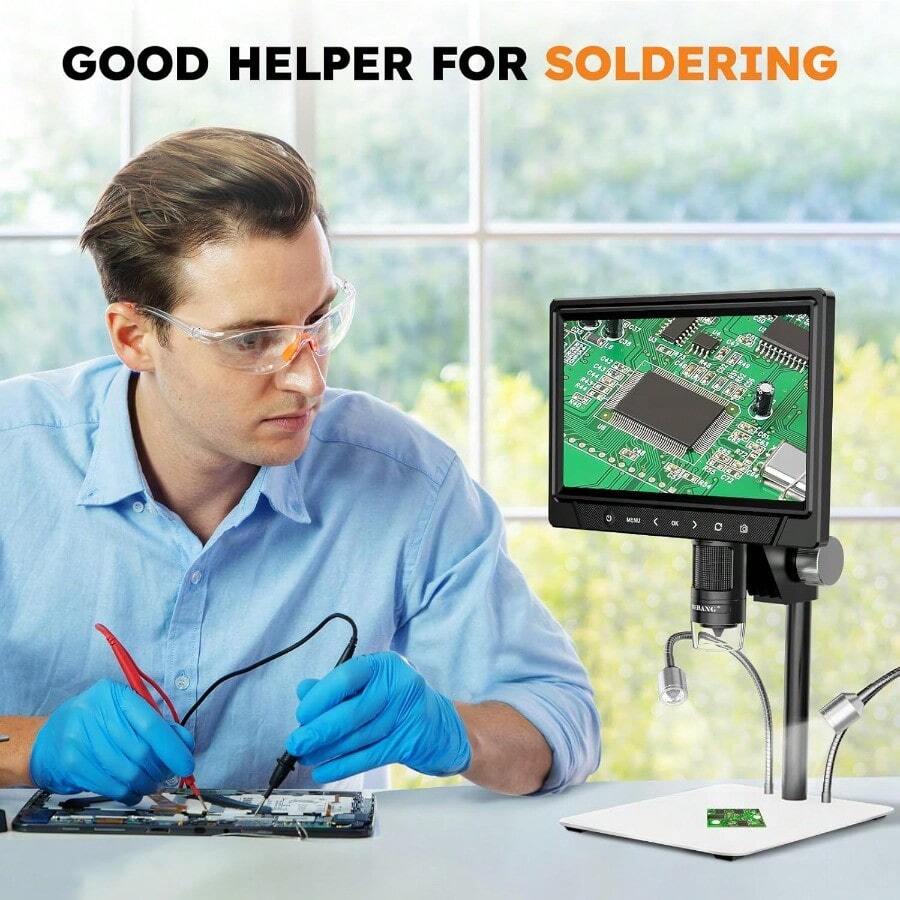 BEBANG 10.1" LCD Digital Microscope 1200x For Adults3024P Coin ...