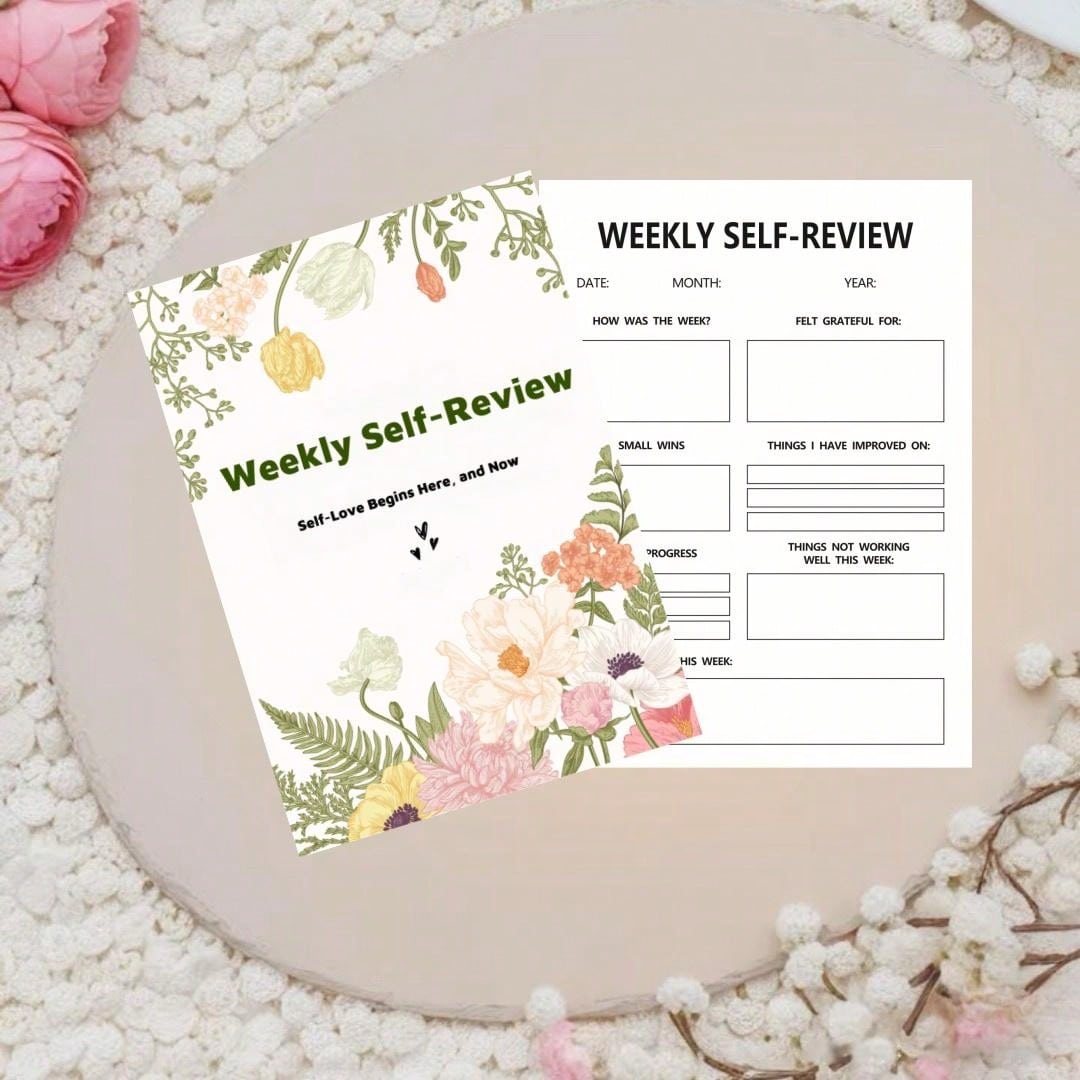 Weekly Reflection Journal - Personal Organizer For Work Progress ...