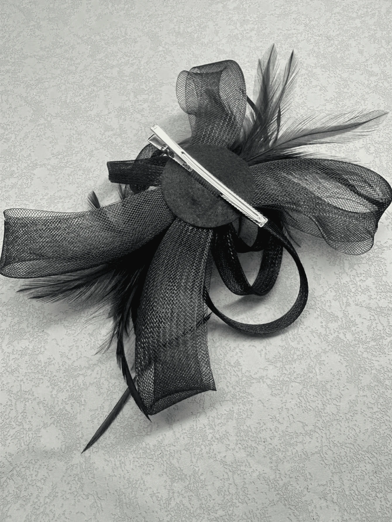 YBYR 1 Piece Black Fascinators Hats For Women 20s 50s Headwear With ...