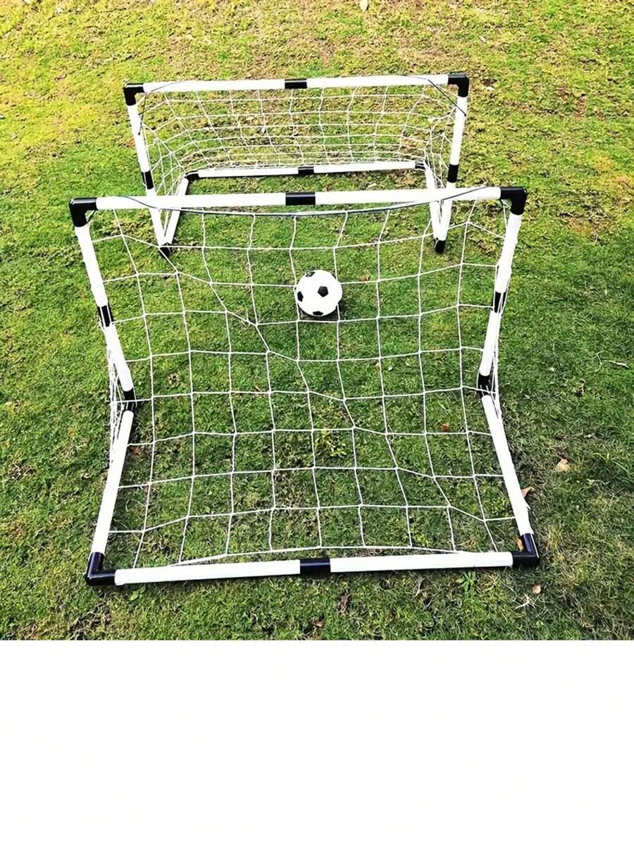 2pcs Portable Collapsible Football Goal Posts - Detachable, Plastic ...