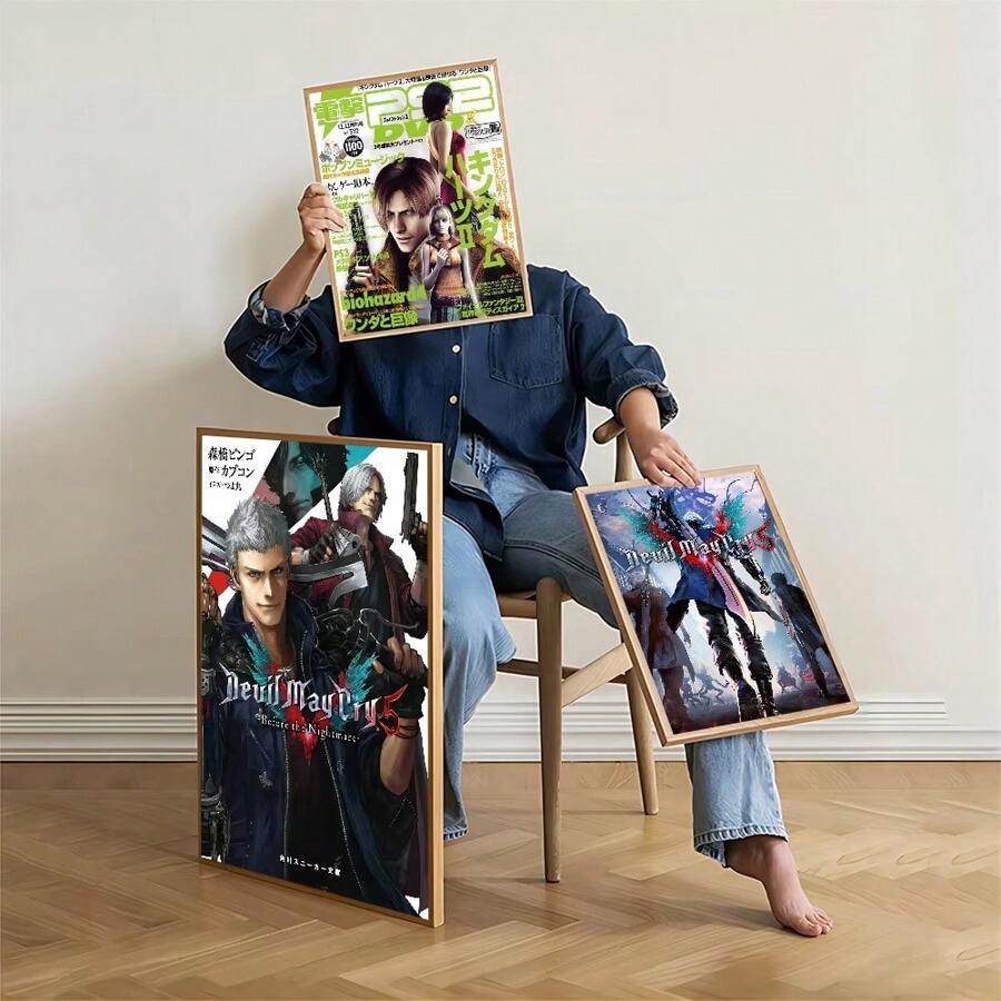 1pc Wall Arts Posters Frameless Pop Vintage D-Devil May Cry-S Classic ...