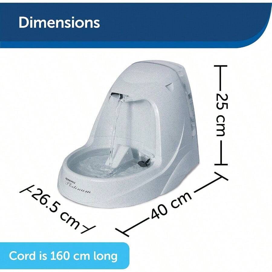 PetSafe Inkwell Platinum Pet Fountain - Automatic Inking Fountain For ...