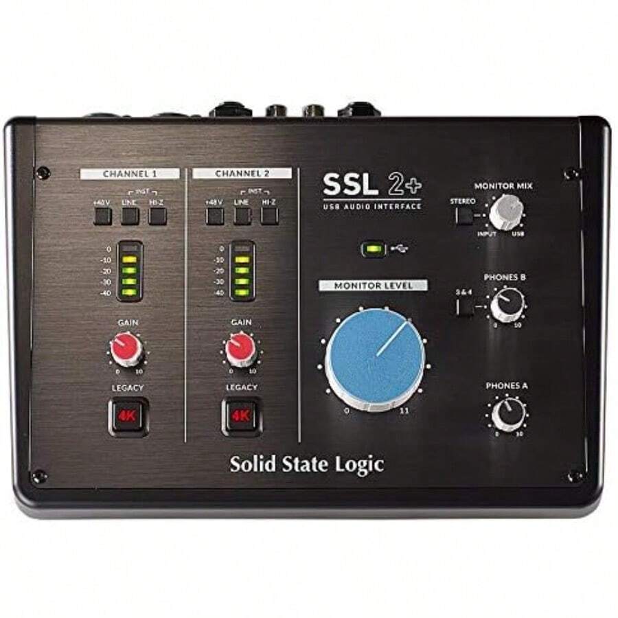 Solid State Logic SSL 2+ 2 Plus USB Audio Interface - 24 Bit/192 KHz 2 ...