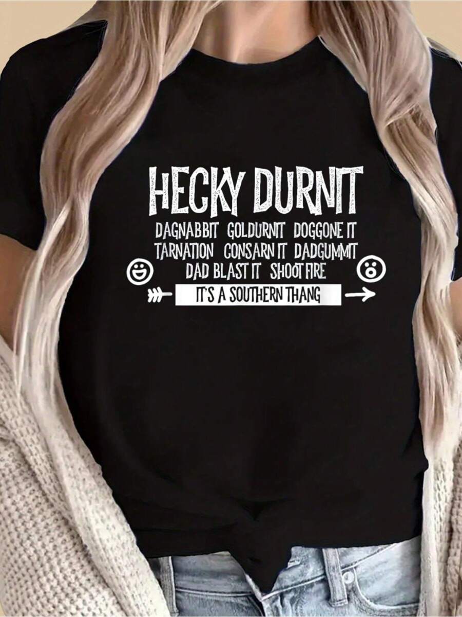 Funny Southern Words And Slang Words Daggone It T-Shirt | SHEIN UK