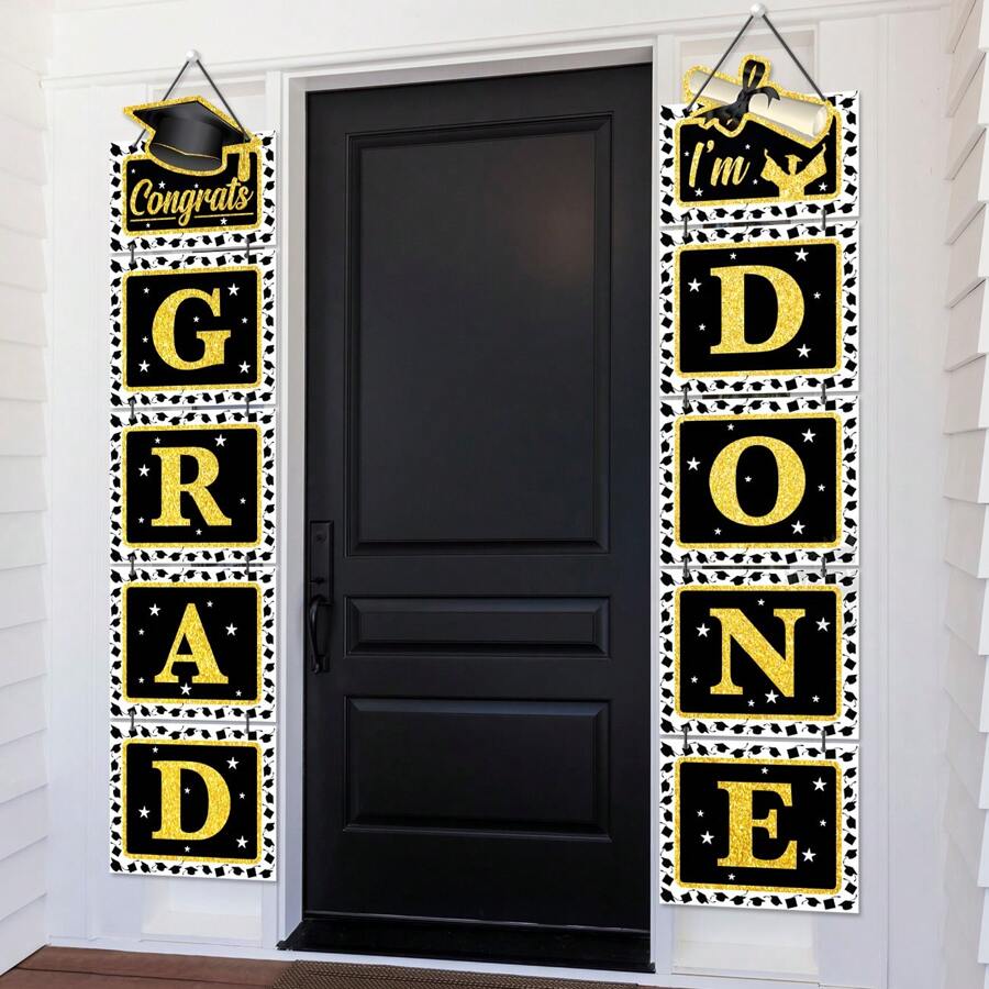 Graduation Party Decorations Congrats Grad Door Banner I'm Done ...