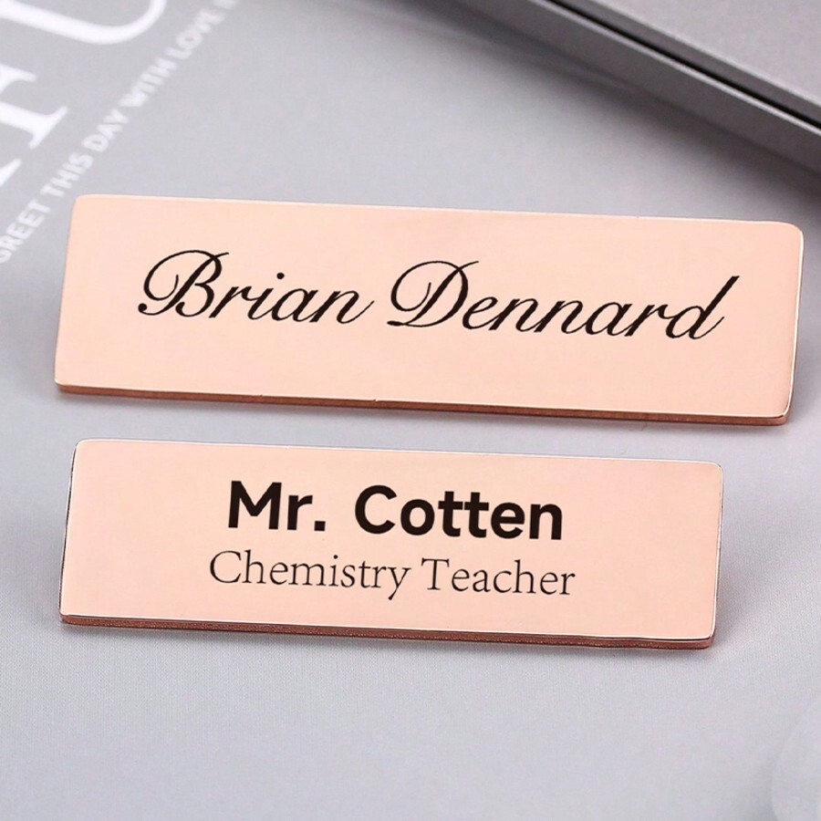 Personalized Name Tag Badges, Custom Identification Name Badges With ... Personalized Name Tag Badges, Custom Identification Name Badges With ...