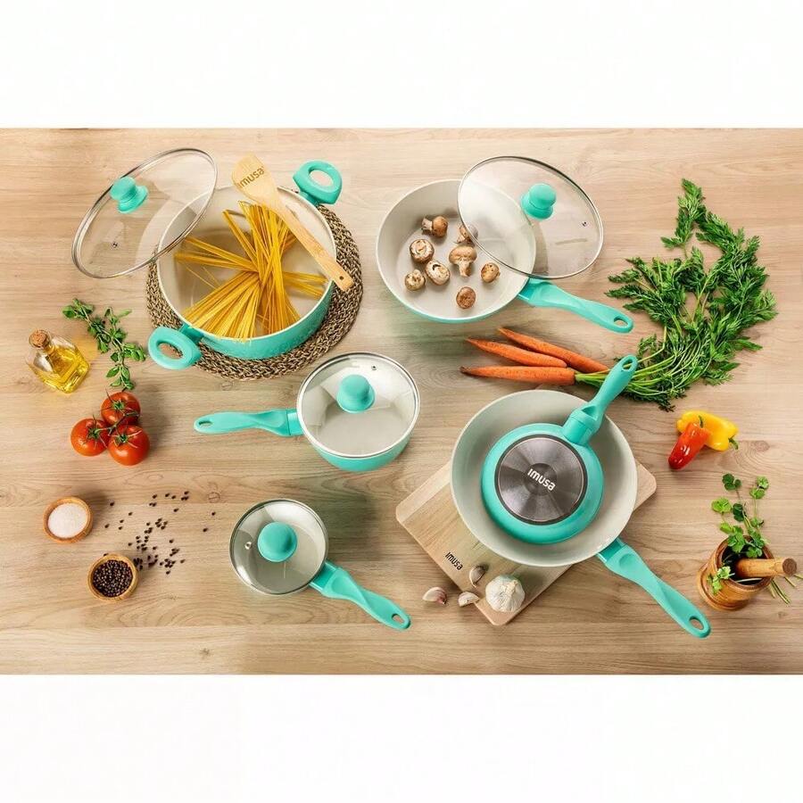 IMUSA IMU-30060SET 10-Piece Cookware Set - Complete Kitchen Essentials ...