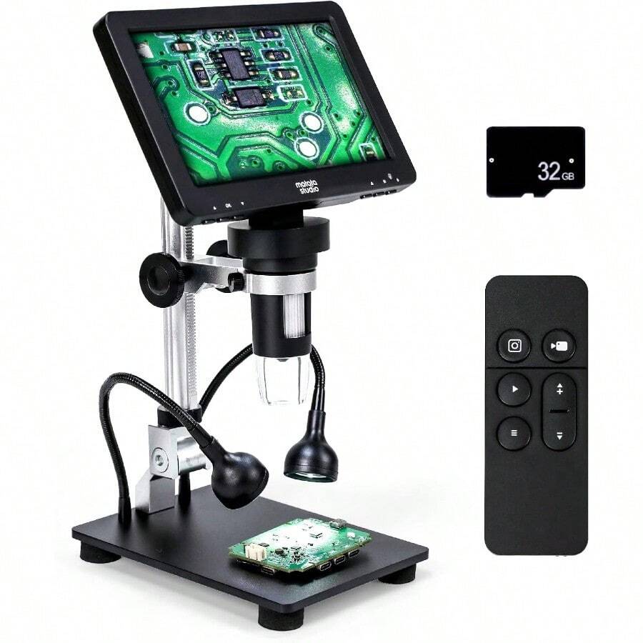 Digital Microscope Matatastudio MT2 7-Inch LCD Microscope 1200x 1080P ...