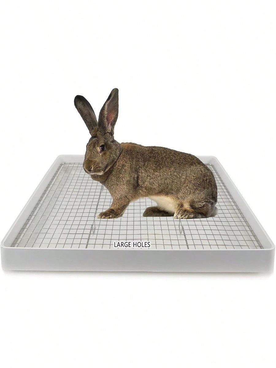 22x18 Super Large Rabbit Litter Box With 2 Grates Metal And Plastic ...