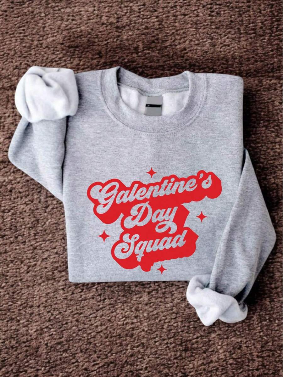 Galentines Day Group Sweatshirt, Girl Gang Valentines Sweatshirt, Anti Valentine's Day ...