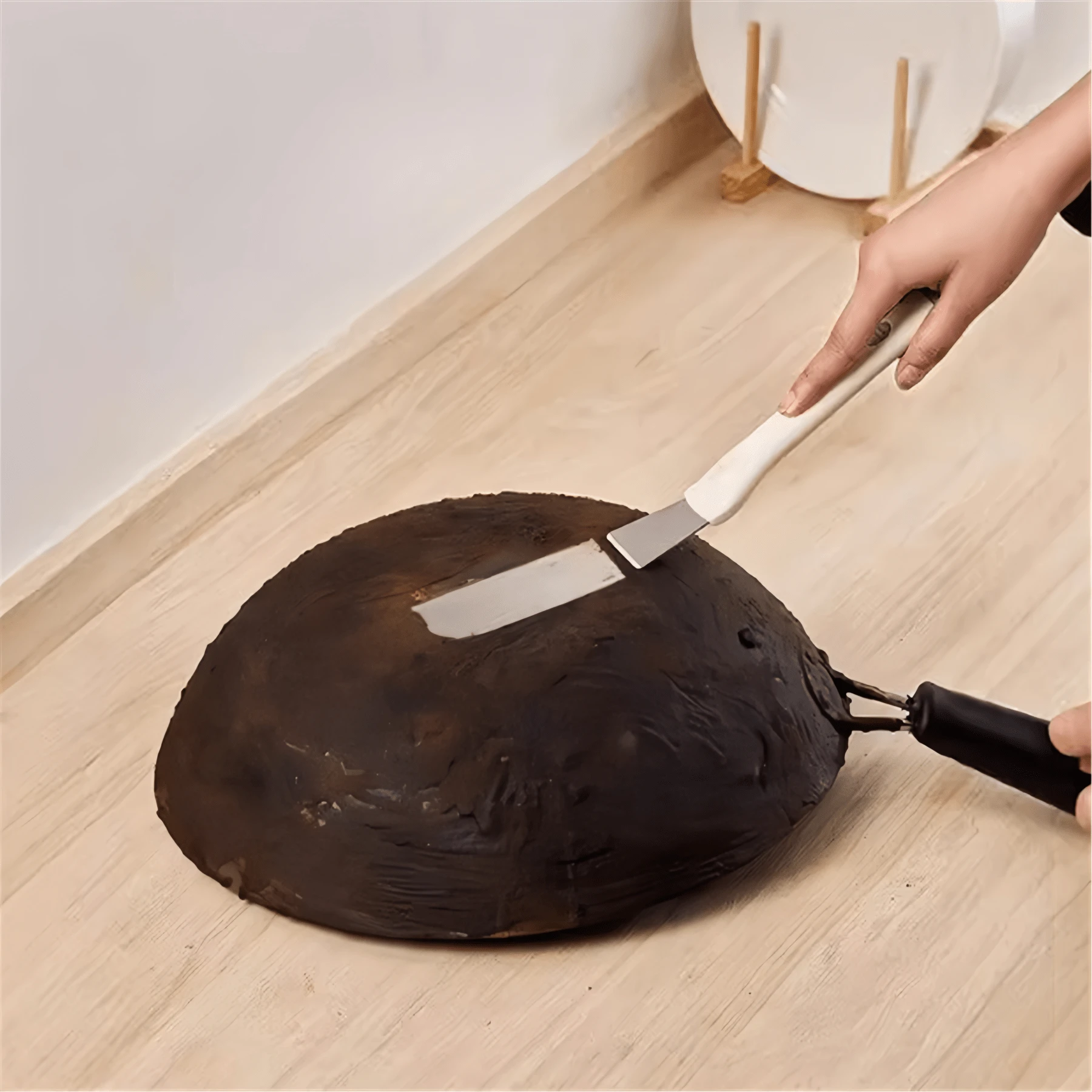 Cleaning Scraper, Pot Bottom Scraper Tool, Grease & Carbonized Dirt ...