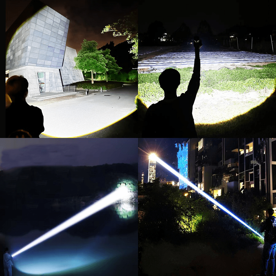 Newest Ultra Powerful LED Flashlight Rechargeable Led Spotlight Torch ...