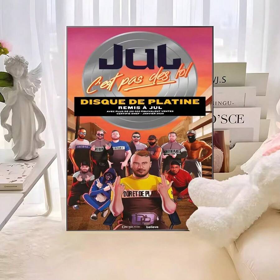 1pc Wall Arts Posters Frameless Pop Vintage JuL C'est Pas Des Lol ...