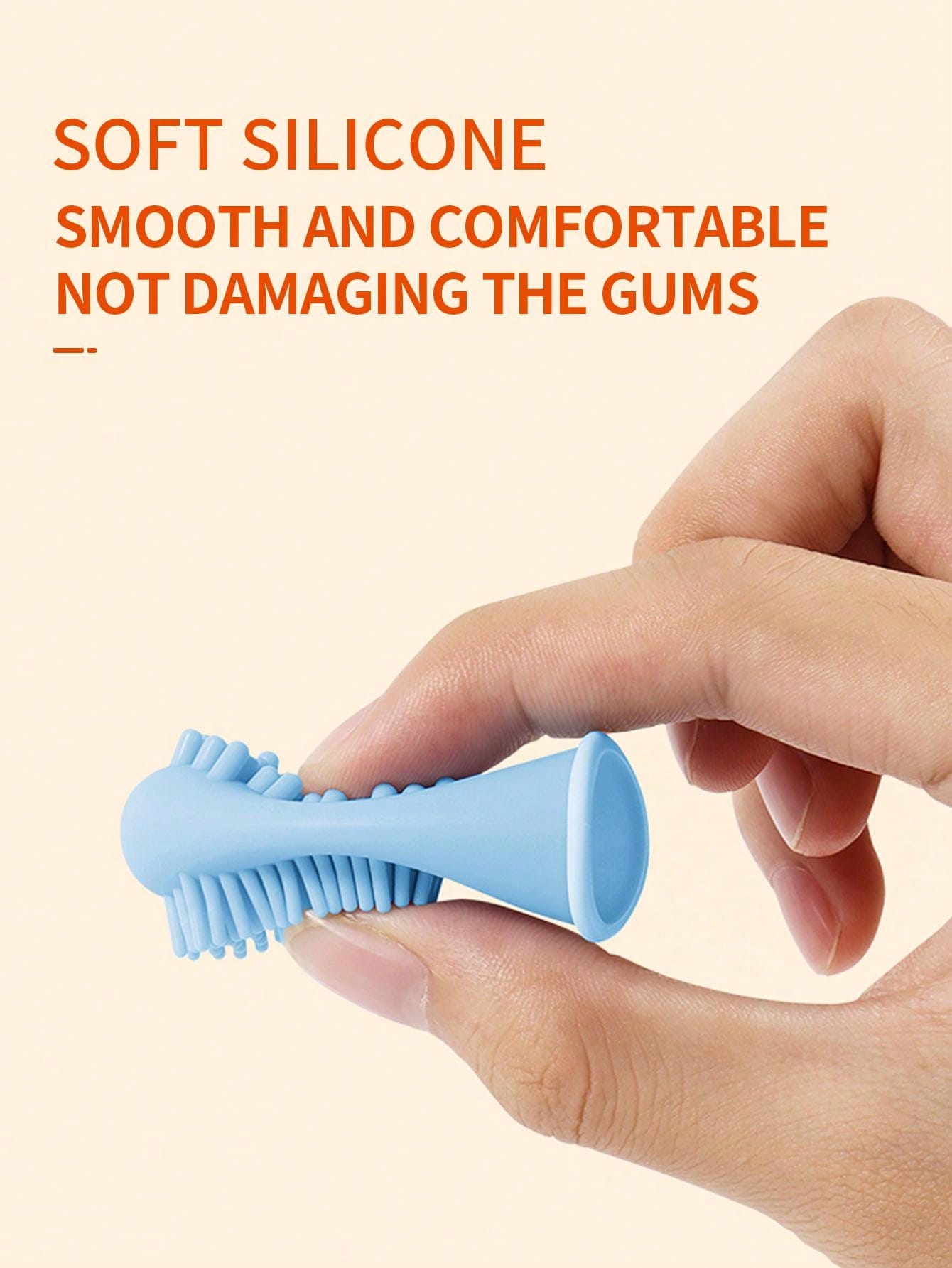 6pcs Pet Silicone Finger Toothbrush Set, Silicone Material, Dog Cat ...