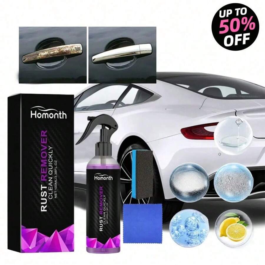 100ml Rust Inhibitor Car Rust Removal Spray Auto Rim Dust Cleaner Car ...