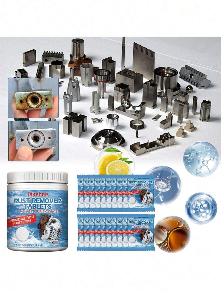 100g Household Rust Remover Cleaning Effervescent Tablets, Kitchen ...