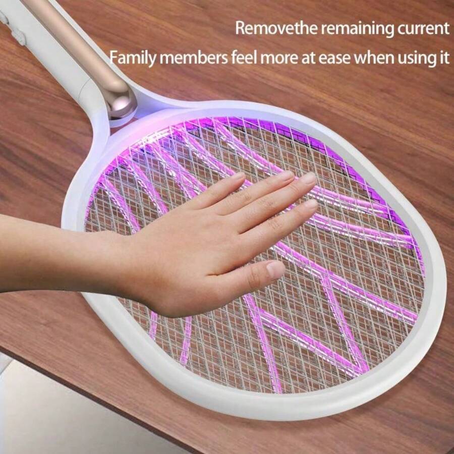 Electric Mosquito Swatter Rechargeable New Two In One Household Safety ...