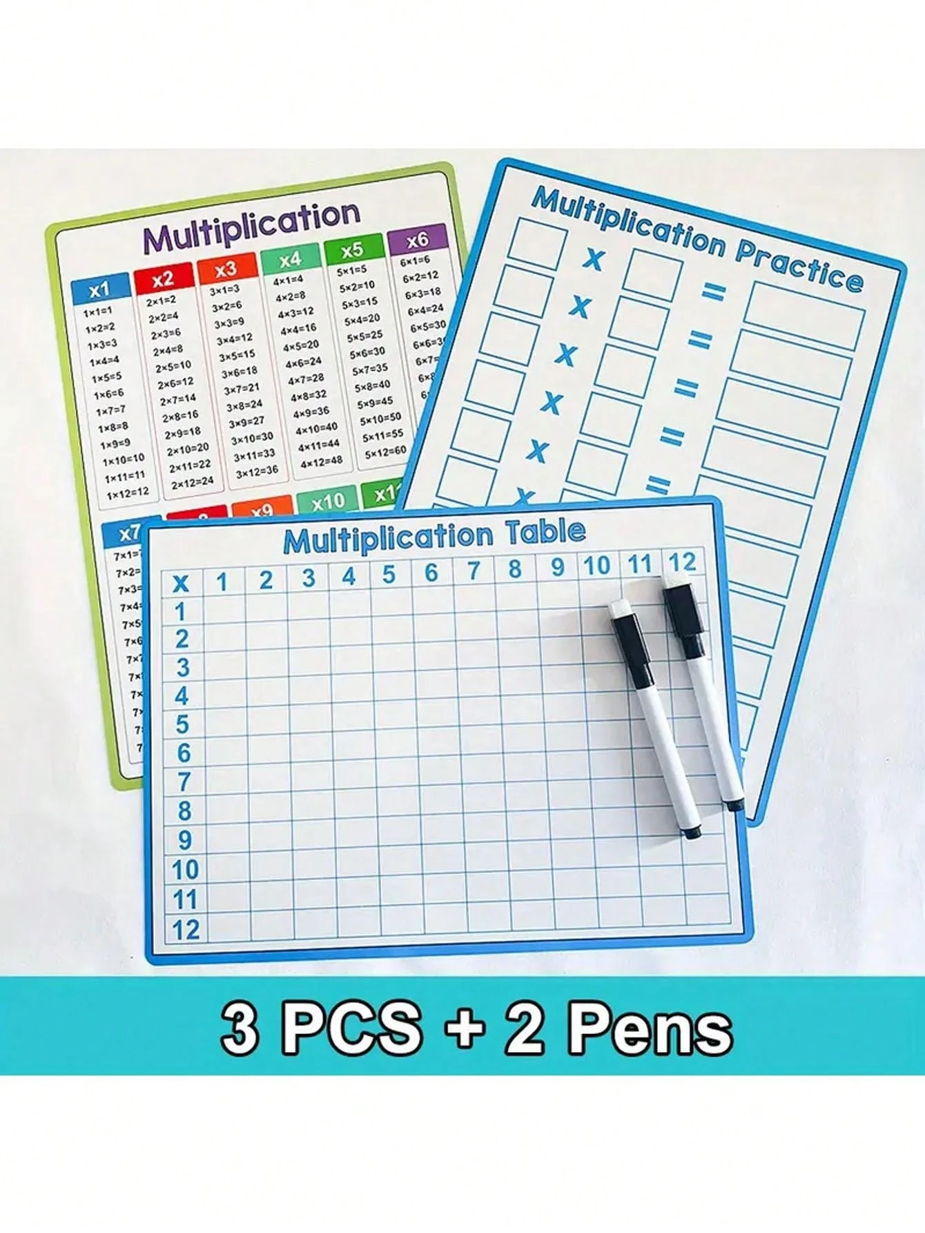 Multiplication Table Dry Erase Board, Math Operations Learning For Kids ...