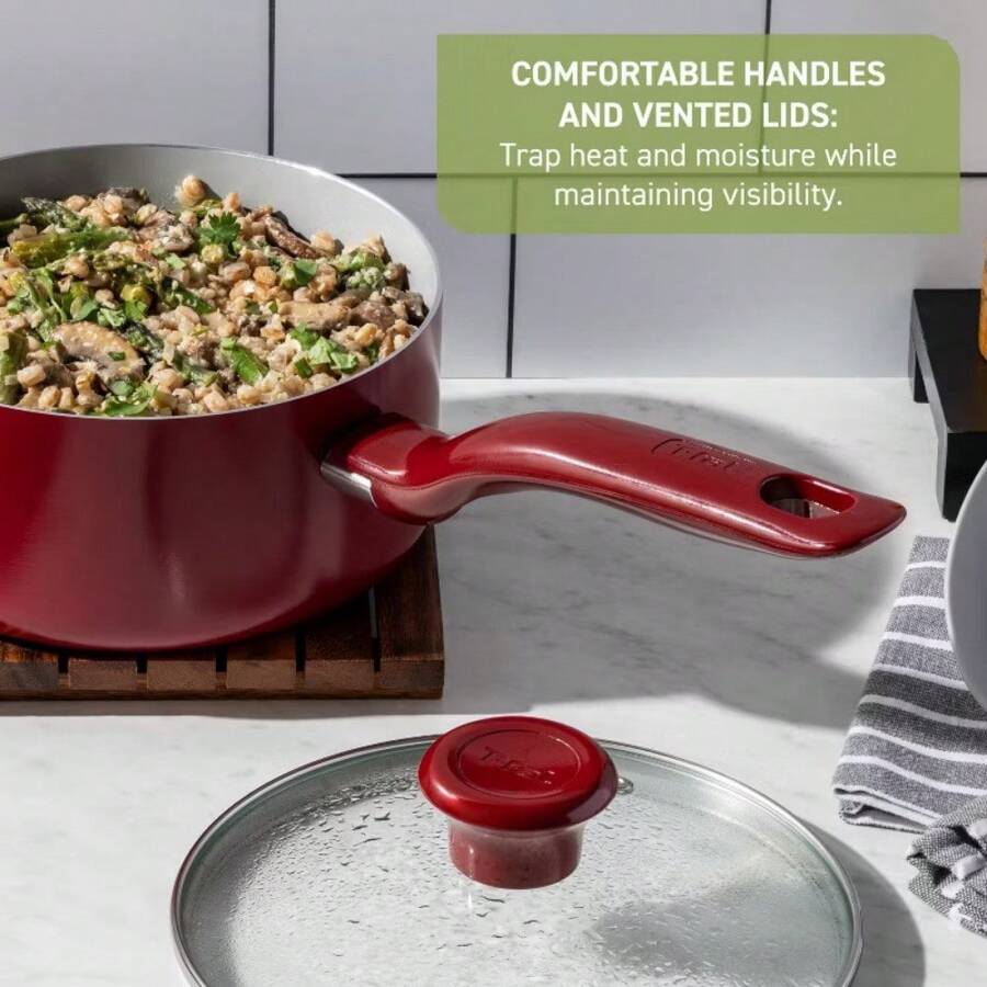 T-Fal 12pc Simply Cook Ceramic Cookware Set | SHEIN USA