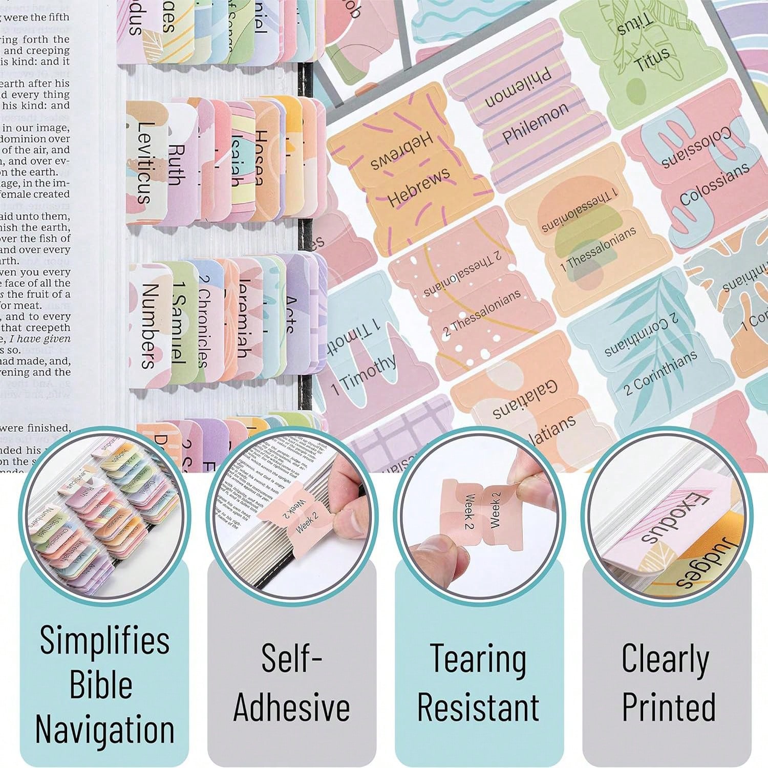 Bible Journaling Kit, 8 Pastel Bible Highlighters With 90 Laminated ...