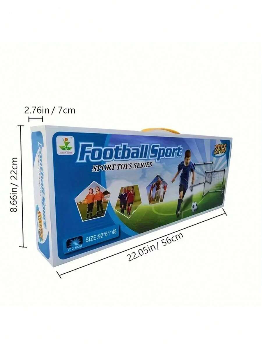 2pcs Portable Collapsible Football Goal Posts - Detachable, Plastic ...