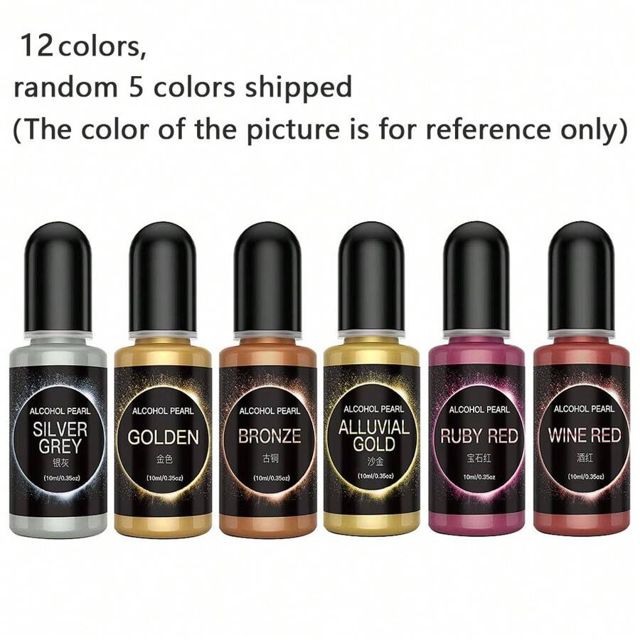 12 pièces Encre à l'alcool concentrée dédiée pour résine époxy, encre ...