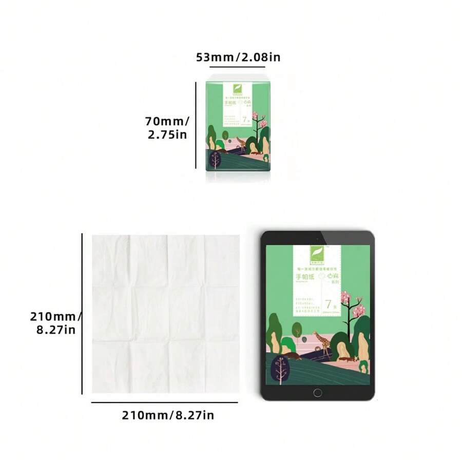 10 Pack Pocket Tissues Protable Travel Packs Bulk 70 Sheet Mini Napkins ...