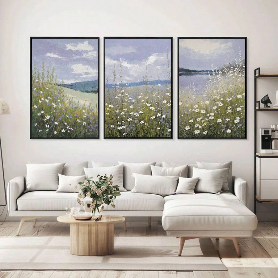 1/3 Set Of Plant Prints, Wildflower Prints, Plant Murals, Floral Oil ...