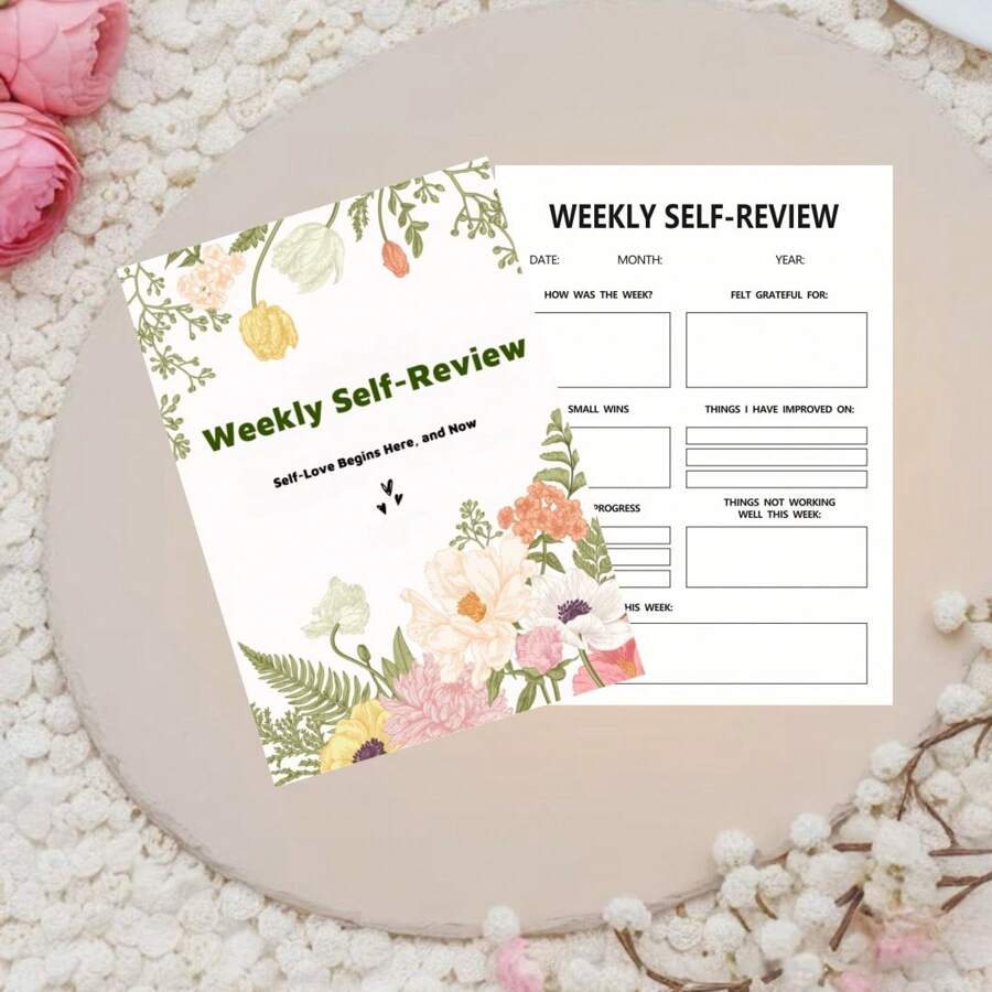 Weekly Reflection Journal - Personal Organizer For Work Progress ...