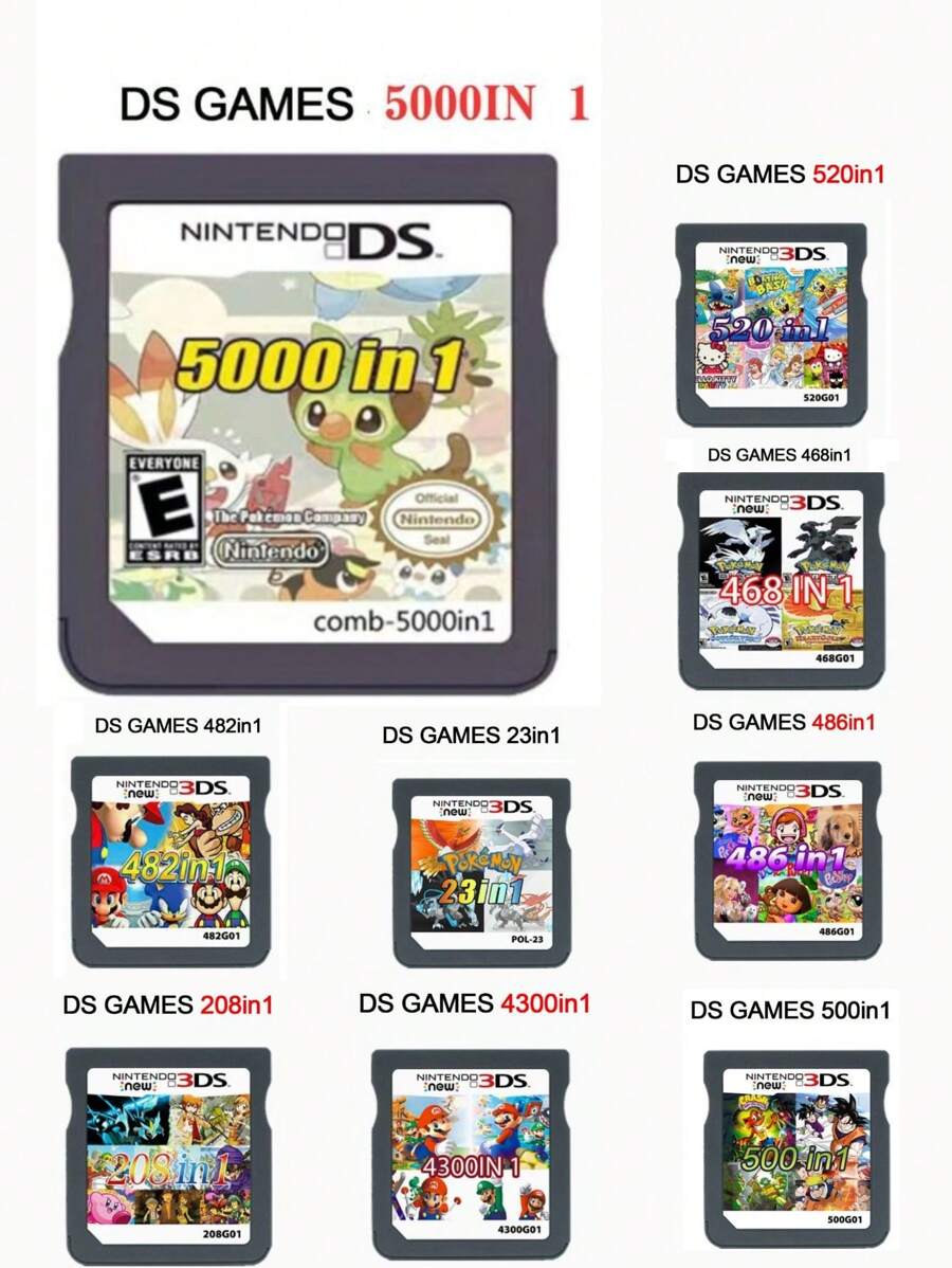 Takara Tomy NDS Game Card DS US Version European Version Multi In One ...