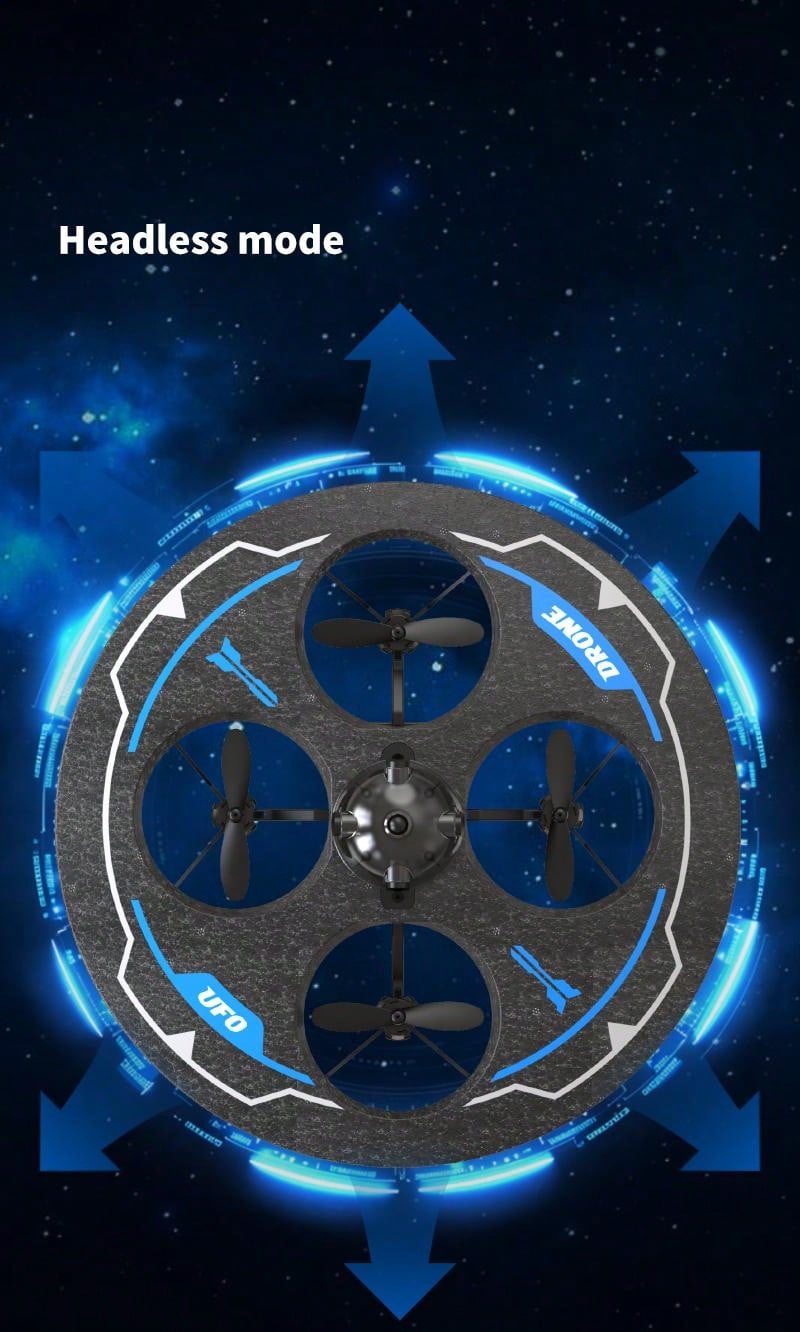 M25 New Model Hover Function Obstacle Avoidance Rc Ufo Flying Saucer Ideal T For Beginners