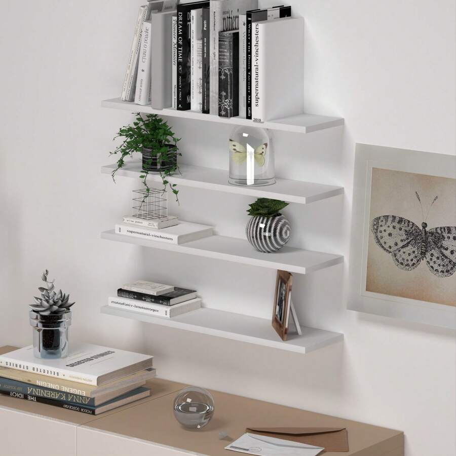 Kit Of 4 Straight Shelves 60cm X 20cm - MDF | Mode de Mujer | SHEIN España