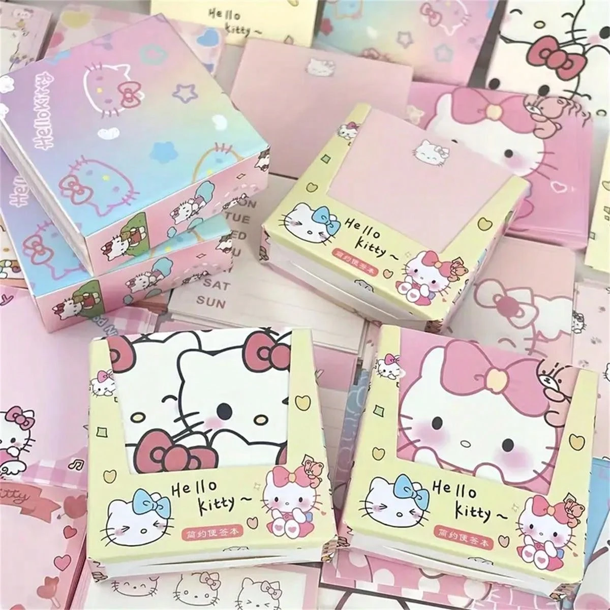 Sanrio Sanrio Sticky Notes 4 Packs Hello Kitty And Friends Square ...