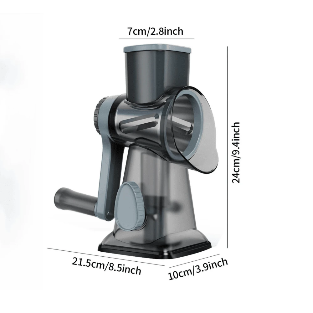 Kitchen Stainless Steel Manual Rotating Vegetable Slicer With 3 Sharp ...