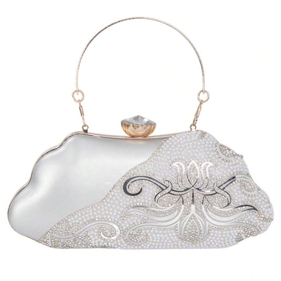 Retro Diamond-Encrusted Dinner Bag Design Sense Niche Dinner Party With ...