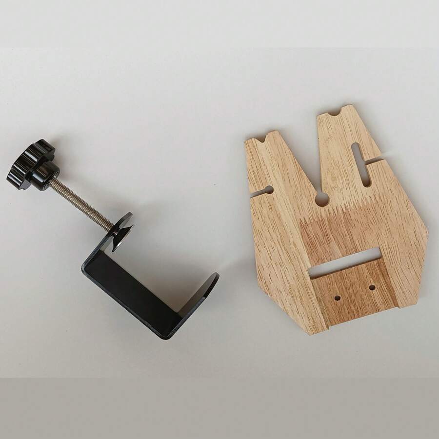 Professional Bench Pin Clamp Jewelry Tools Wooden Pin Clamp V Groove ...