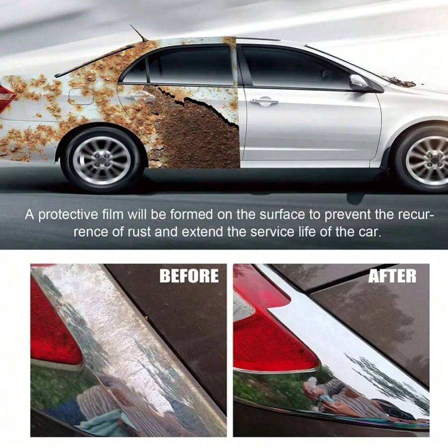 100ml Rust Inhibitor Car Rust Removal Spray Auto Rim Dust Cleaner Car ...