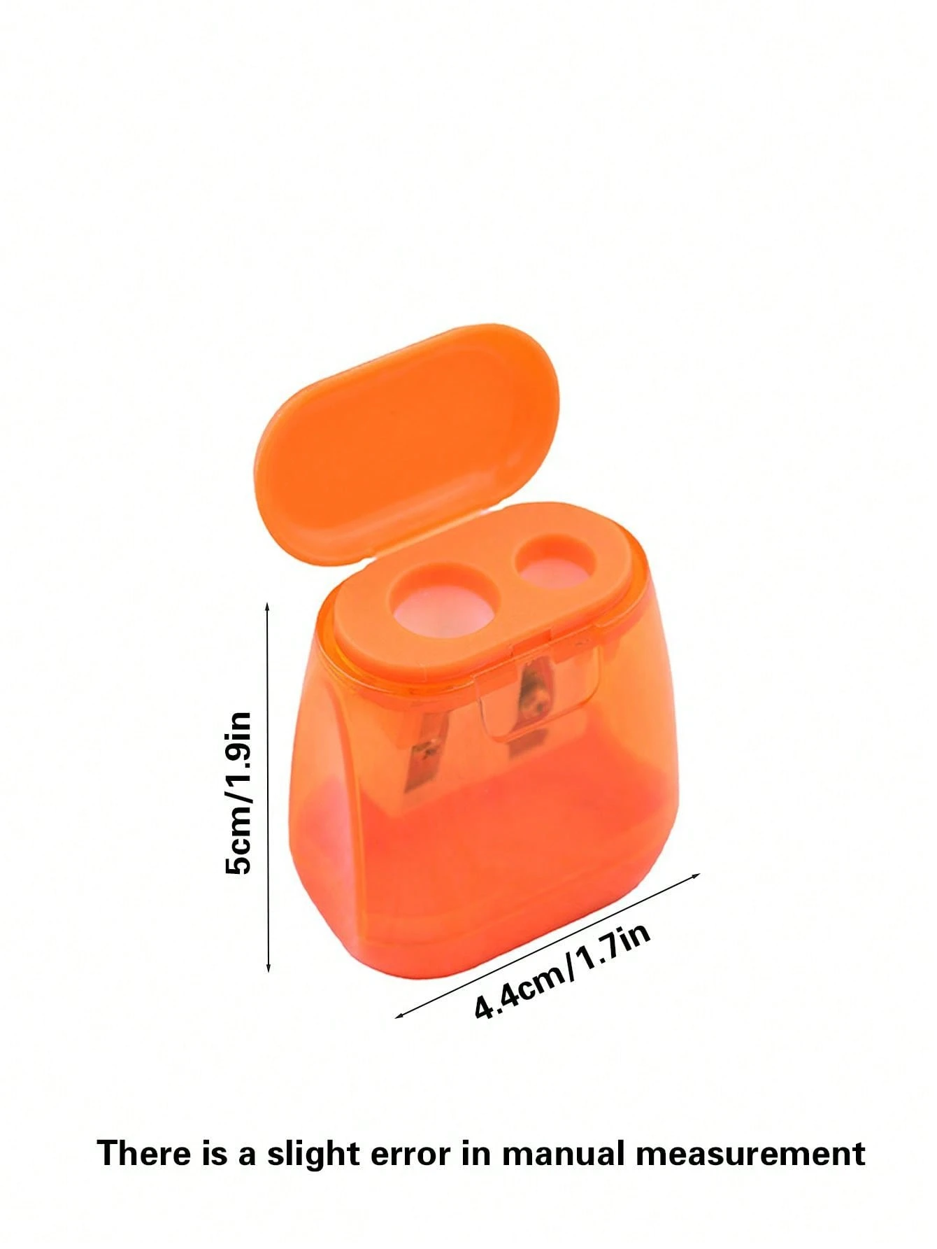1pc Pencil Sharpener, Double Hole Compact Color Hand Held Pencil ...