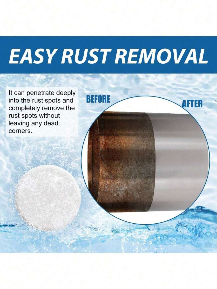 100g Household Rust Remover Cleaning Effervescent Tablets, Kitchen ...
