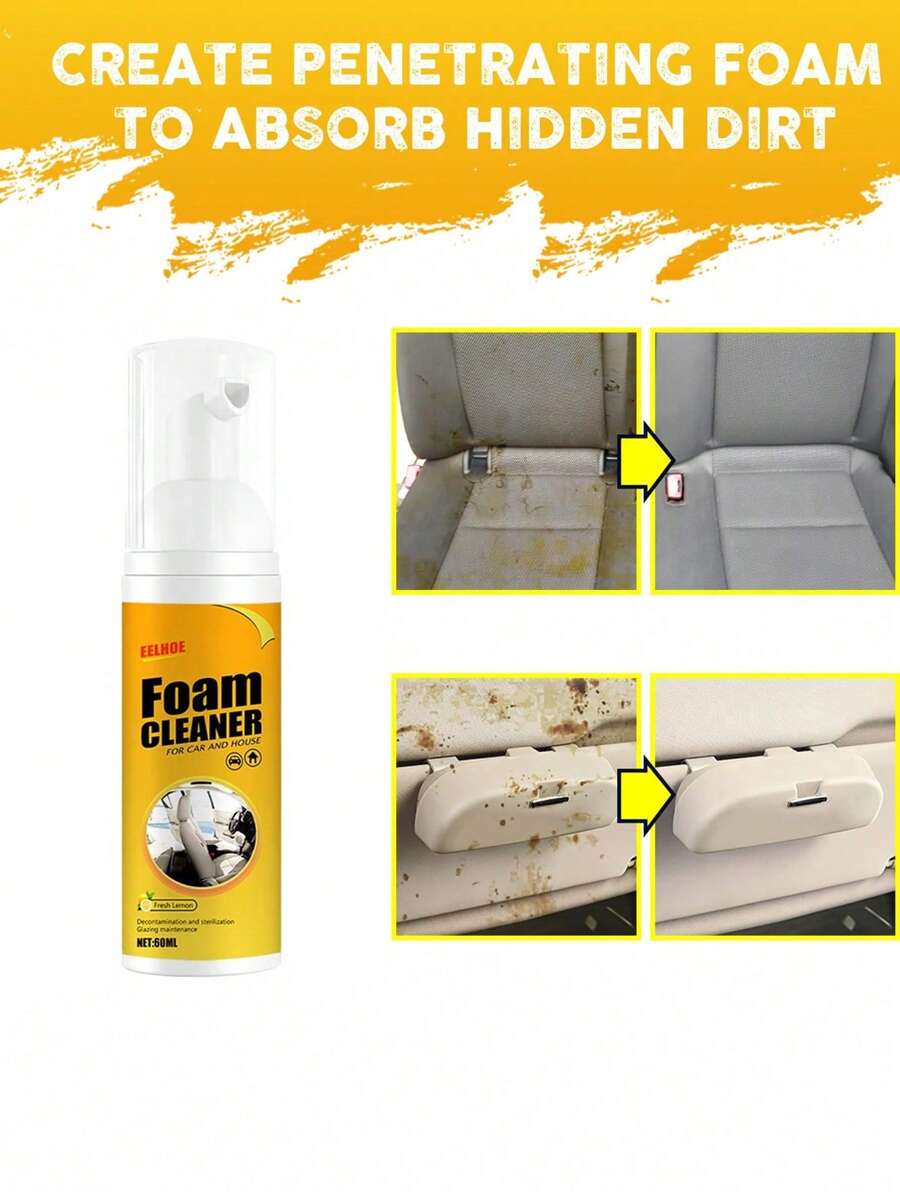 rayhong Car Multi-Function Foam Cleaner Car Interior Cleaning Roof Seats Decontamination ...