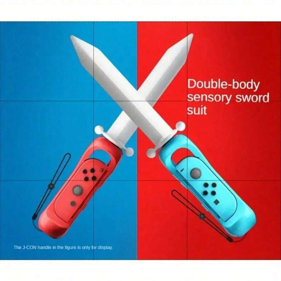 For Switch Oled Grip Fencing Game Grip Switch Illuminated Sword 2 Pack ...