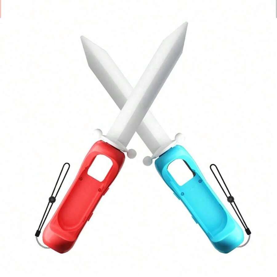 For Switch Oled Grip Fencing Game Grip Switch Illuminated Sword 2 Pack ...