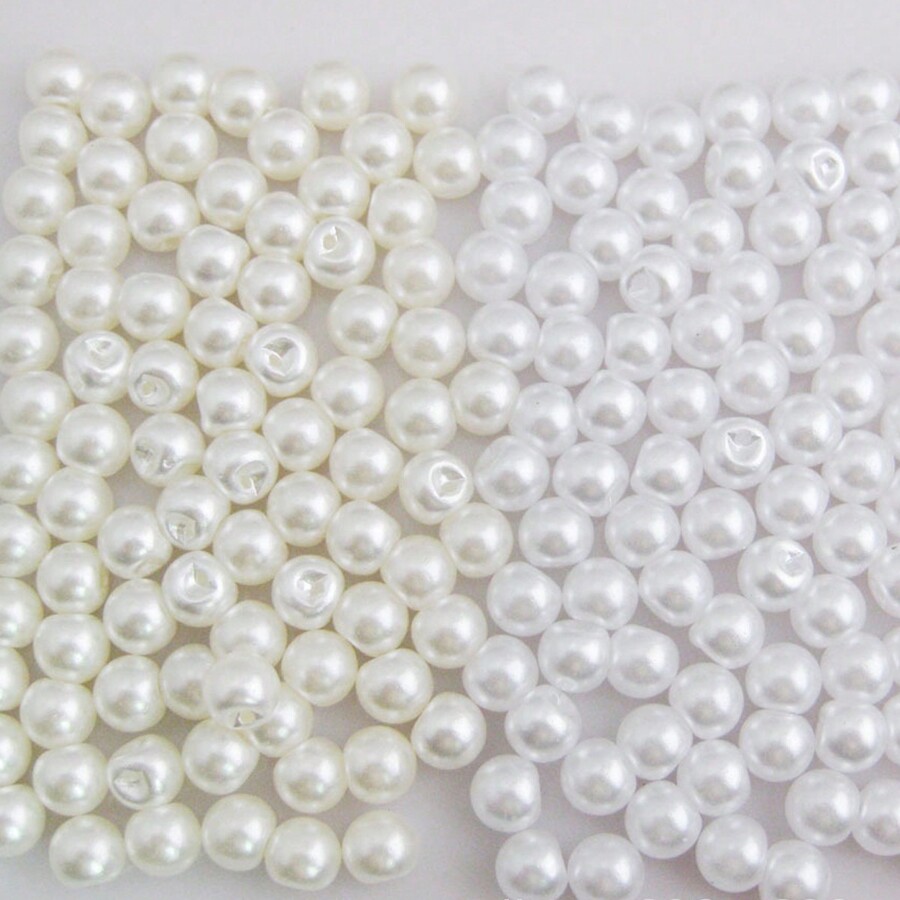 100pcs/Set Pearl Shank Buttons, Bright & Matte Finish Metal Feet ...