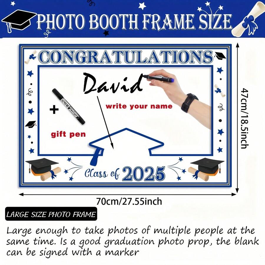 2025 Graduation Photo Booth Props Custom Graduation Photo Booth Frame ...