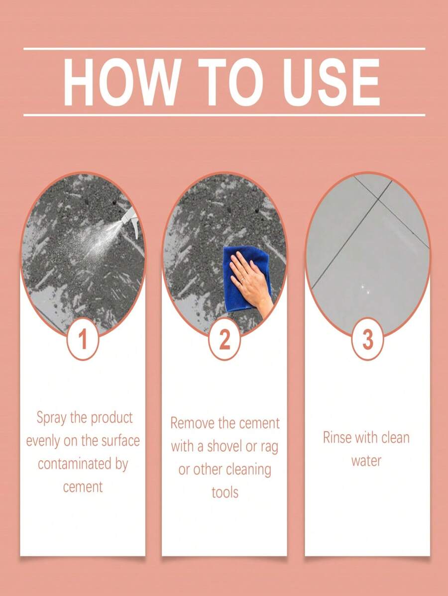 Cement Cleaner Dissolves Ceramic Tiles Cement Ash Concrete Floor ...