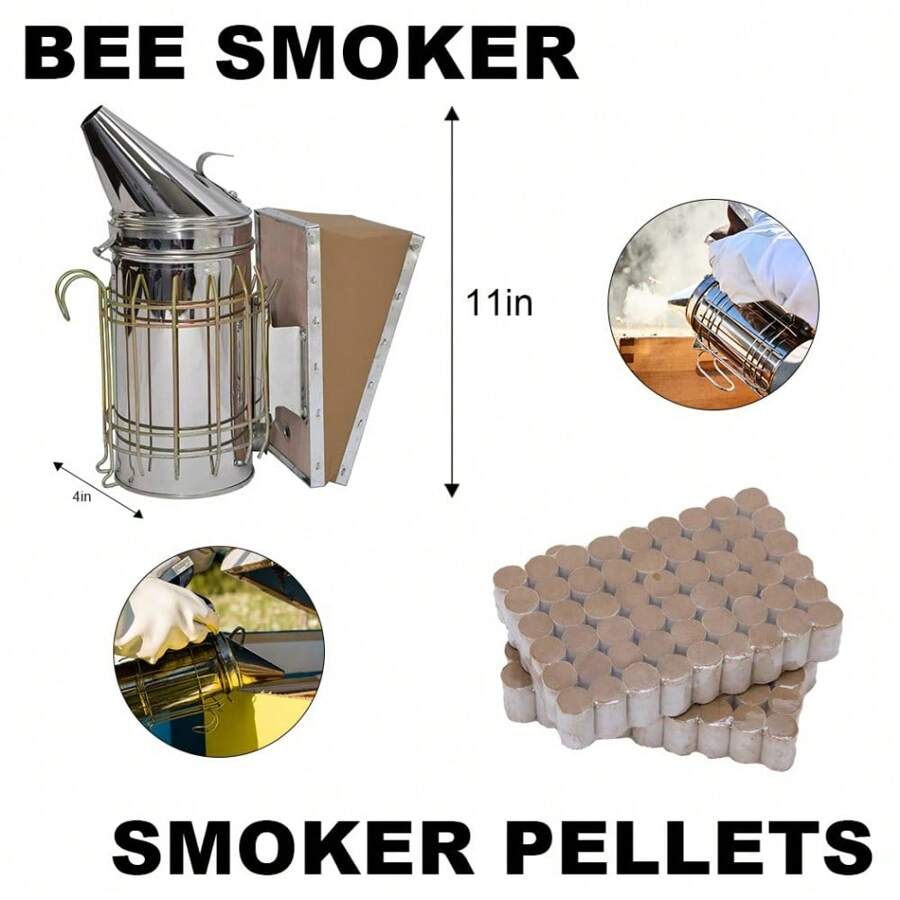 Beehive Starter Kit 8-Frame Bee Boxes And Frames Starter Kit Wax Coated ...