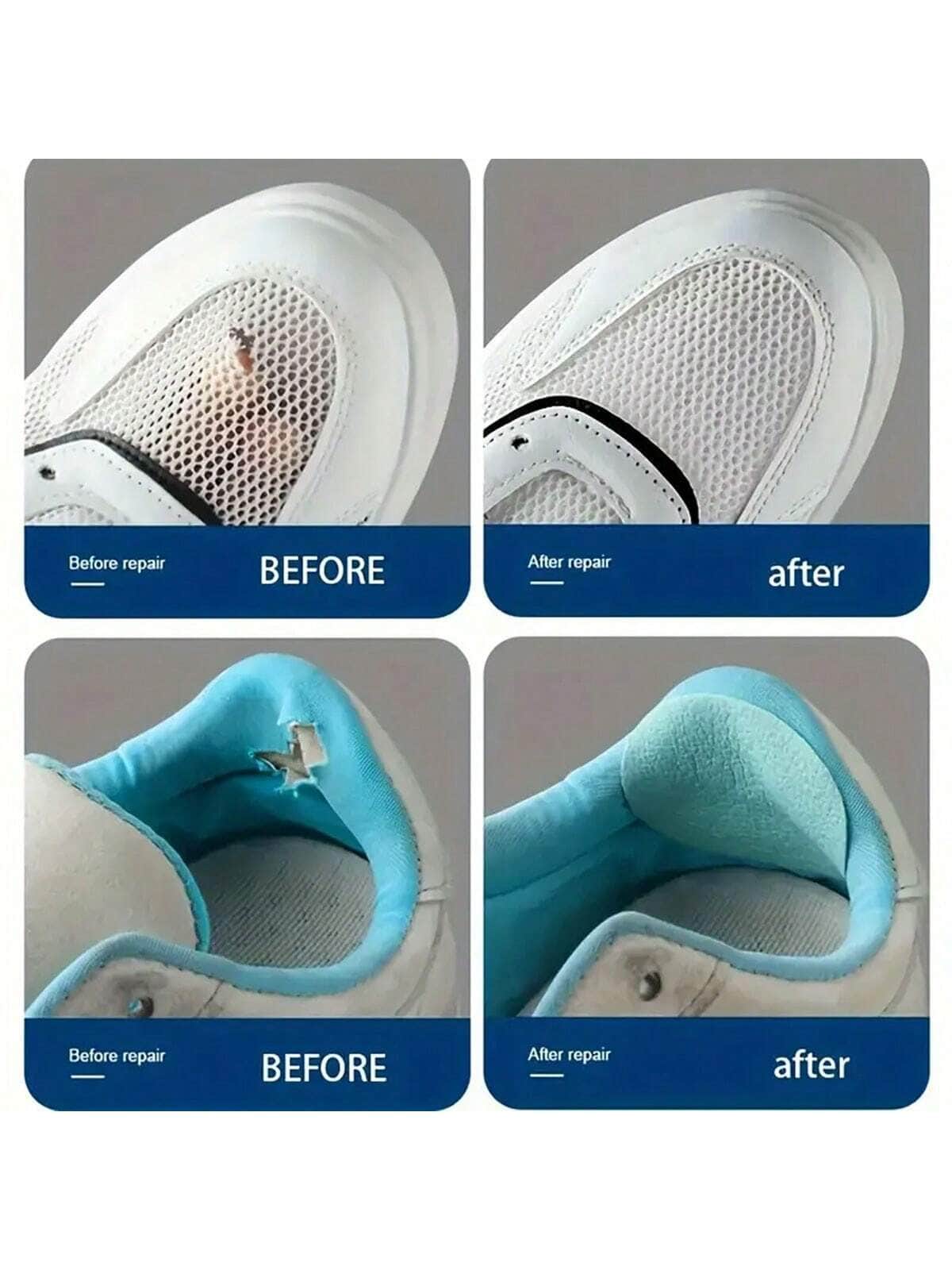 Self-Adhesive Athletic Shoe Repair Patches, Mesh Fabric Patch Kit For ...