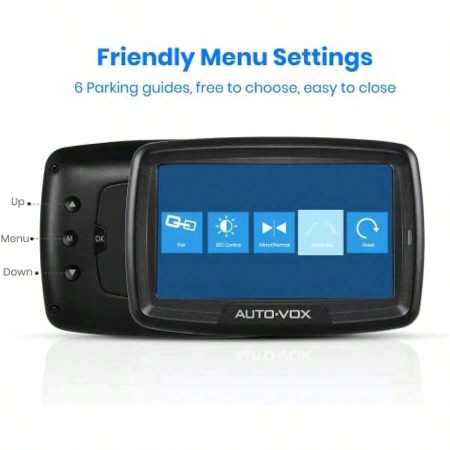 AUTO-VOX CS2 Digital Wireless Reversing Camera Kit Stable Signal Rear ...