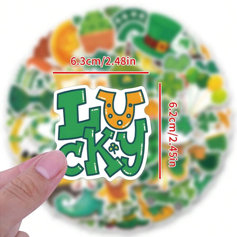 50PCS St. Patrick's Day Stickers | Vinyl Aesthetics Stickers For ...